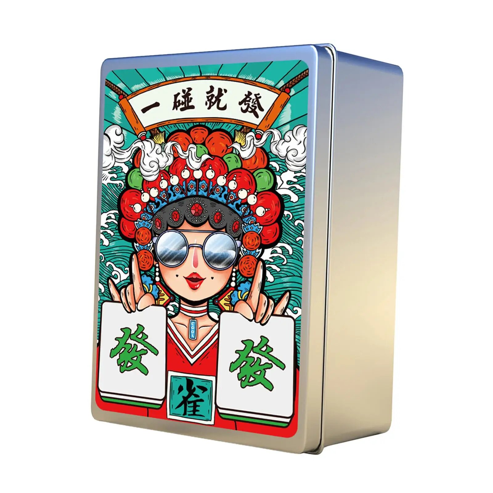 Игральные карты mAh Jongg, плитка для маджонга, вечерние игровые принадлежности, семейный сбор, водонепроницаемая 144 плитки, настольная игра
