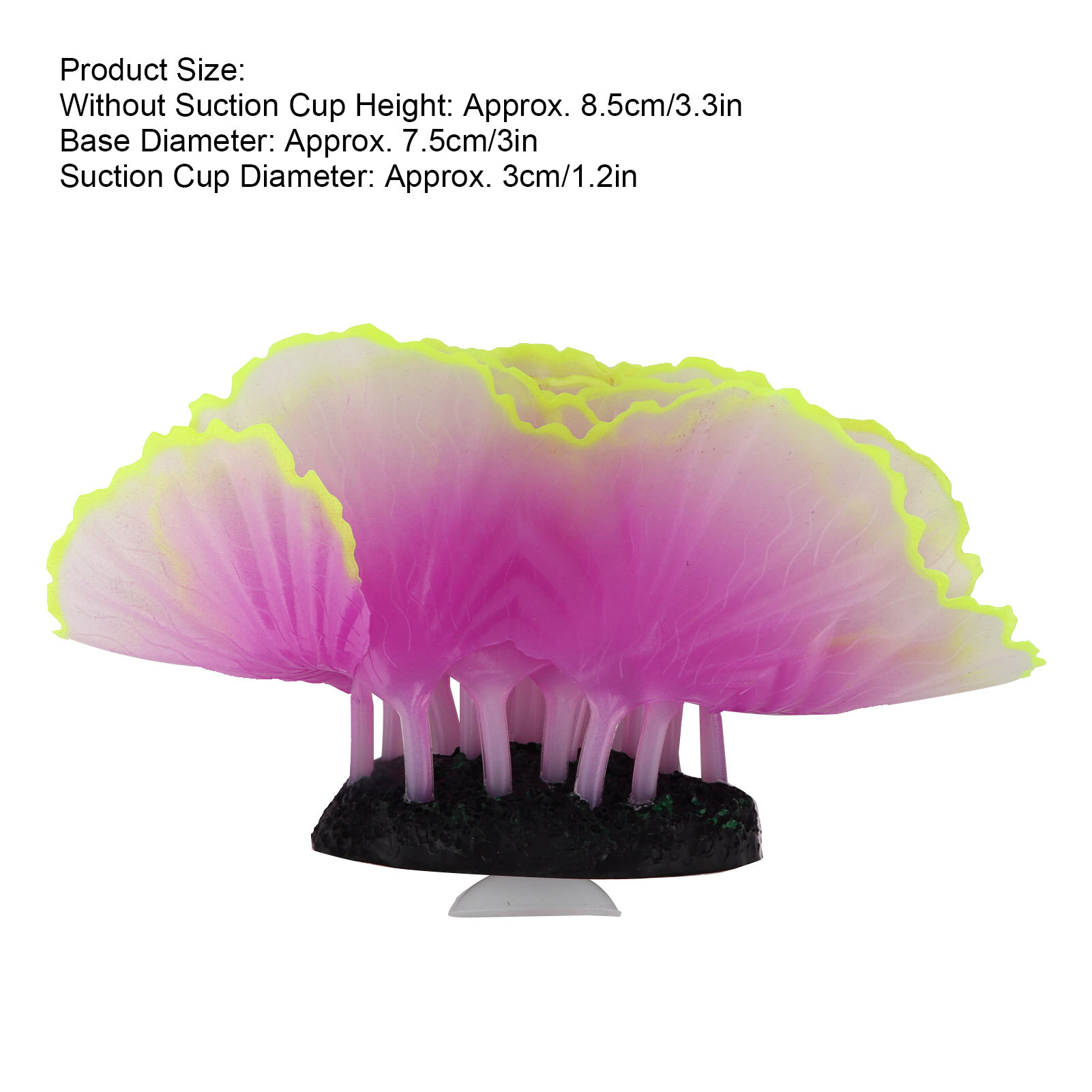 Аквариум Флуоресцентный салат Коралл Декор Имитация морских растений Аквариум Ландшафтный ДекорФиолетовый