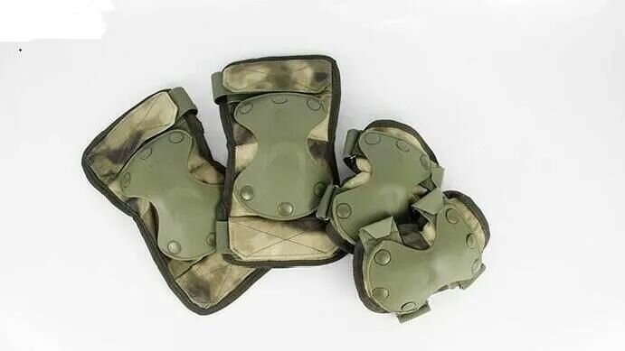 4шт Тактическая защита российского армейского фанатского спецназа 6B51 Small Green Man Камуфляжные наколенники и налокотники