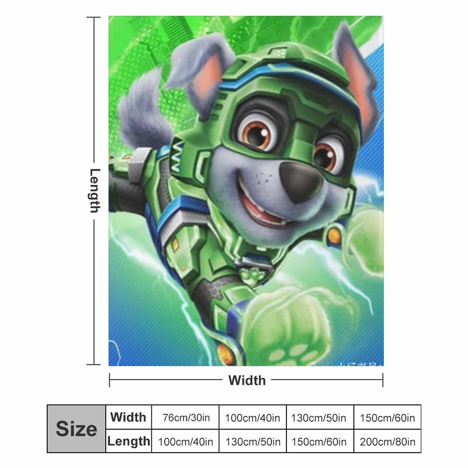 Paw Patrol Плед , Велсофт, 200 см х 150 см