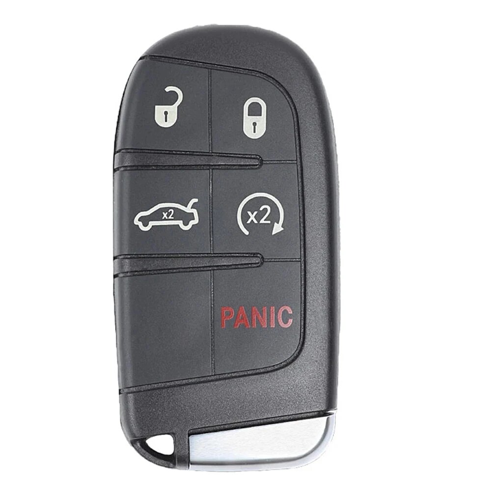 Умный дистанционный Автомобильный ключ yocпластика, 433 МГц, 46 чипов для Chrysler Dodge Challenger Durango 2011, зарядное устройство Journey 2017 4 buttons with Panic