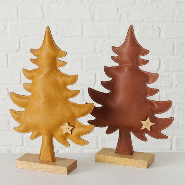 Новогодняя фигурка Елочка Менея 36 см медовая, Boltze, 2015159-1