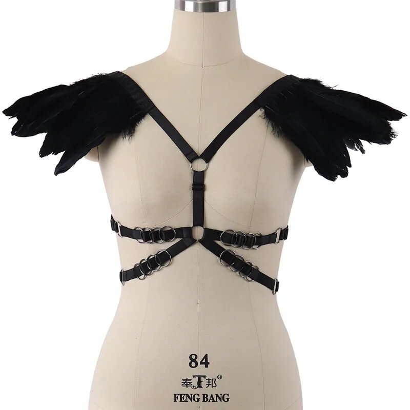 Красные подвязки, пояс для тела, бондаж, чулки, пояс для подтяжек, эластичный регулируемый ремень, нижнее белье, готическая фетиш-танцевальная одежда