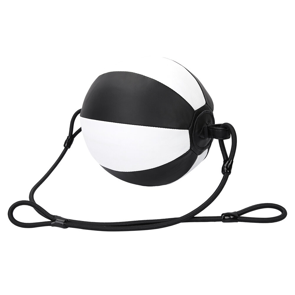 Speed Bag, PU Leather Durable Portable Training Fitness Ball Boxing Ball, Hanging Ropes for MMA