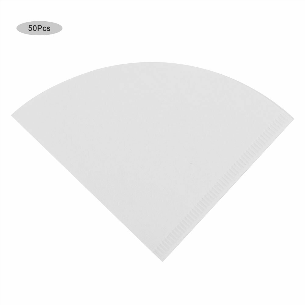Бумажные фильтры для кофе, 50 шт. сменных ситечек для капельного кофе в форме конуса, фильтр для бумажных стаканчиков для френч-прессов, кофеварок для перелива и капельных кофеварок