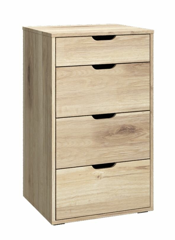 Комод для одежды "Невада" Остин, шариковые направляющие, коричневый, 50x85,3x44,3 см