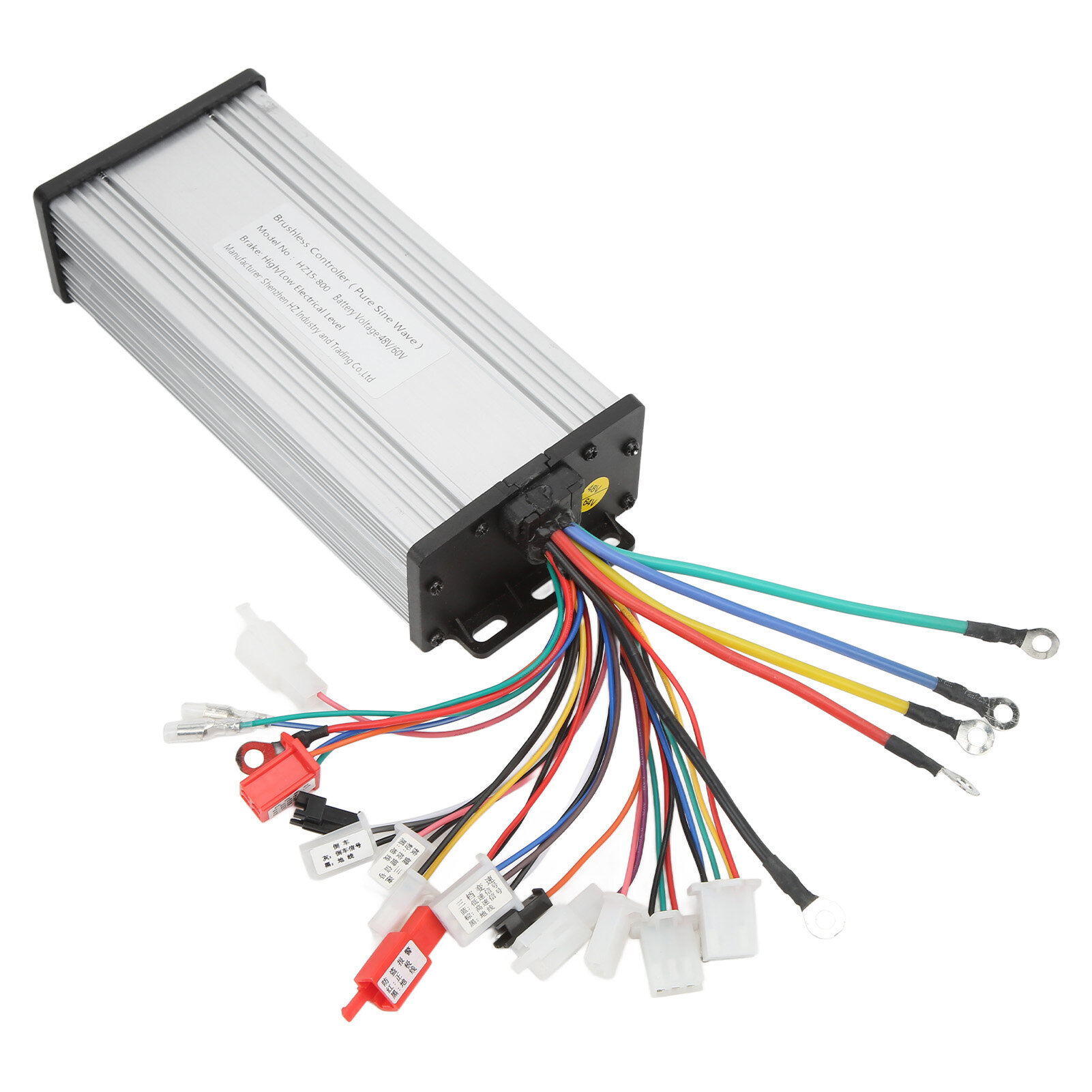 Синусоидальный контроллер 48 В, 60 В, 800 Вт, контроллер бесщеточного двигателя для электрического велосипеда (бесшумная версия)