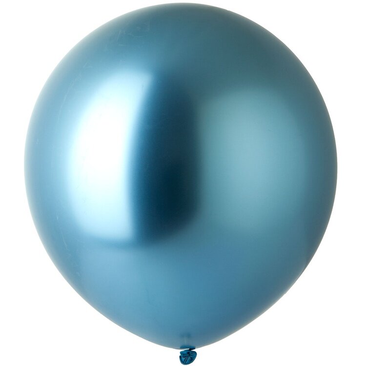 Воздушный шарик Belbal 24", 60 см, хром, глянцевый синий