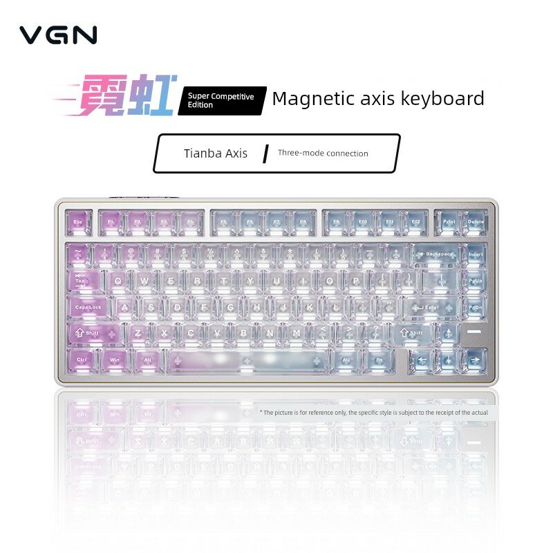Механическая клавиатура VGN Neon Ultra Gaming Edition с магнитными переключателями, 75% форм-фактор, для киберспорта, с