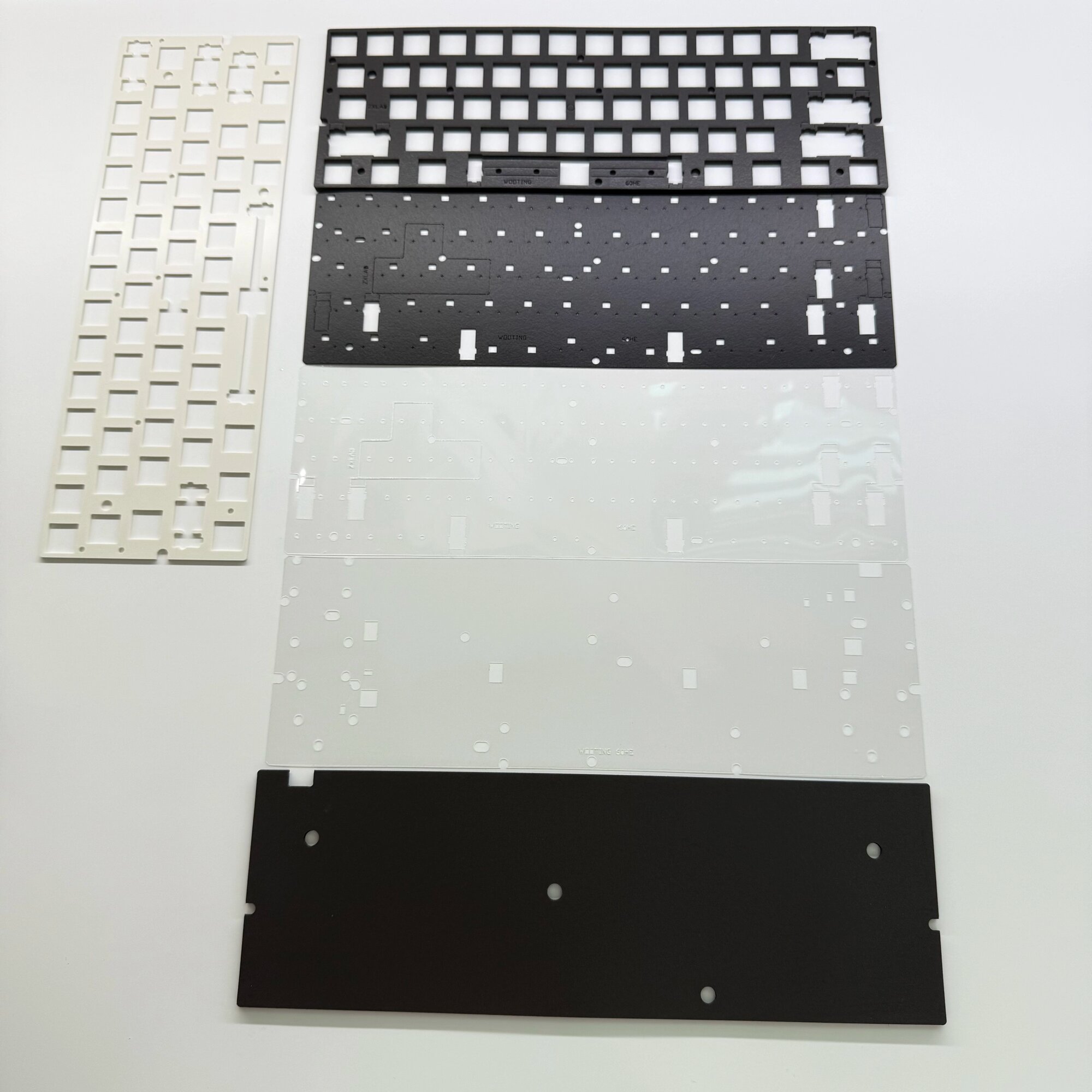 Модифицированный чехол Wooting60HE для третьей стороны, совместимый с GH60, с нижней подкладкой из хлопка, магнитными
