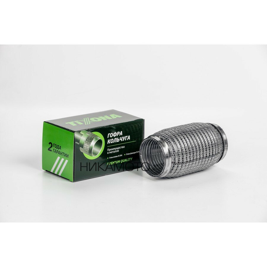 TIXONA P70150WM Труба гофрированная универсальная 70x150 WireMesh, AISI 304