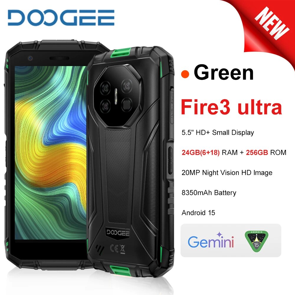 Смартфон Doogee Fire 3 Ultra, 24/256ГБ, global