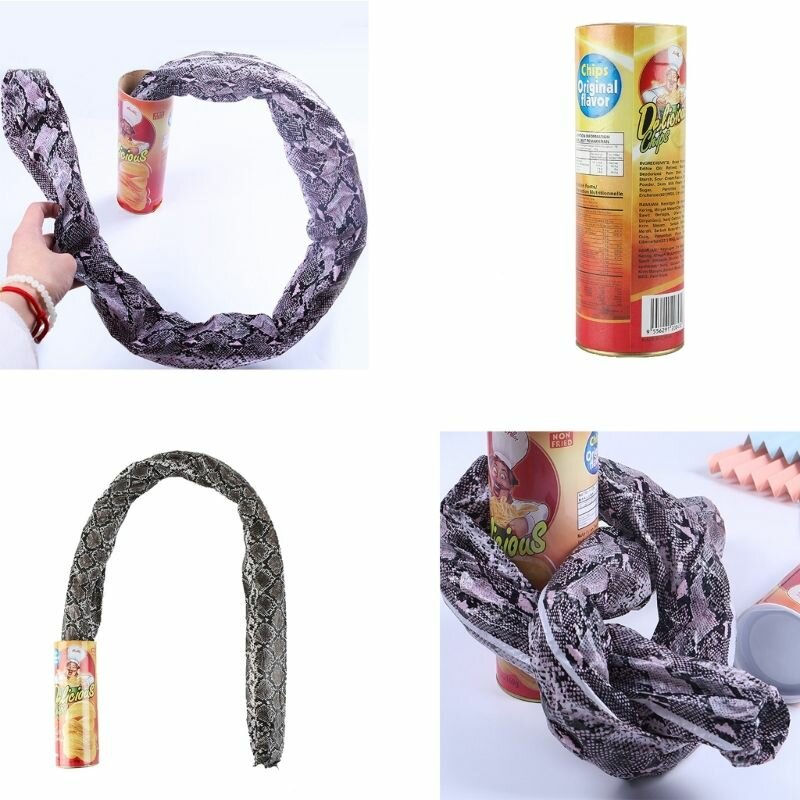 Пародийная змея из картофельных чипсов