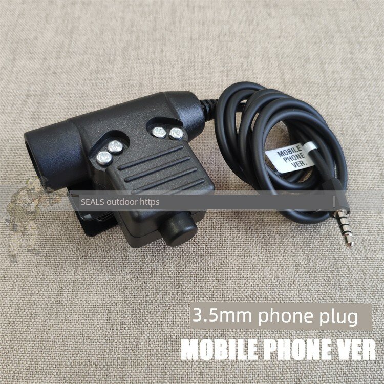 Гарнитура для краниальной проводимости Element MH180-V с адаптером PTT Atlantic Tactical для интеркомной связи