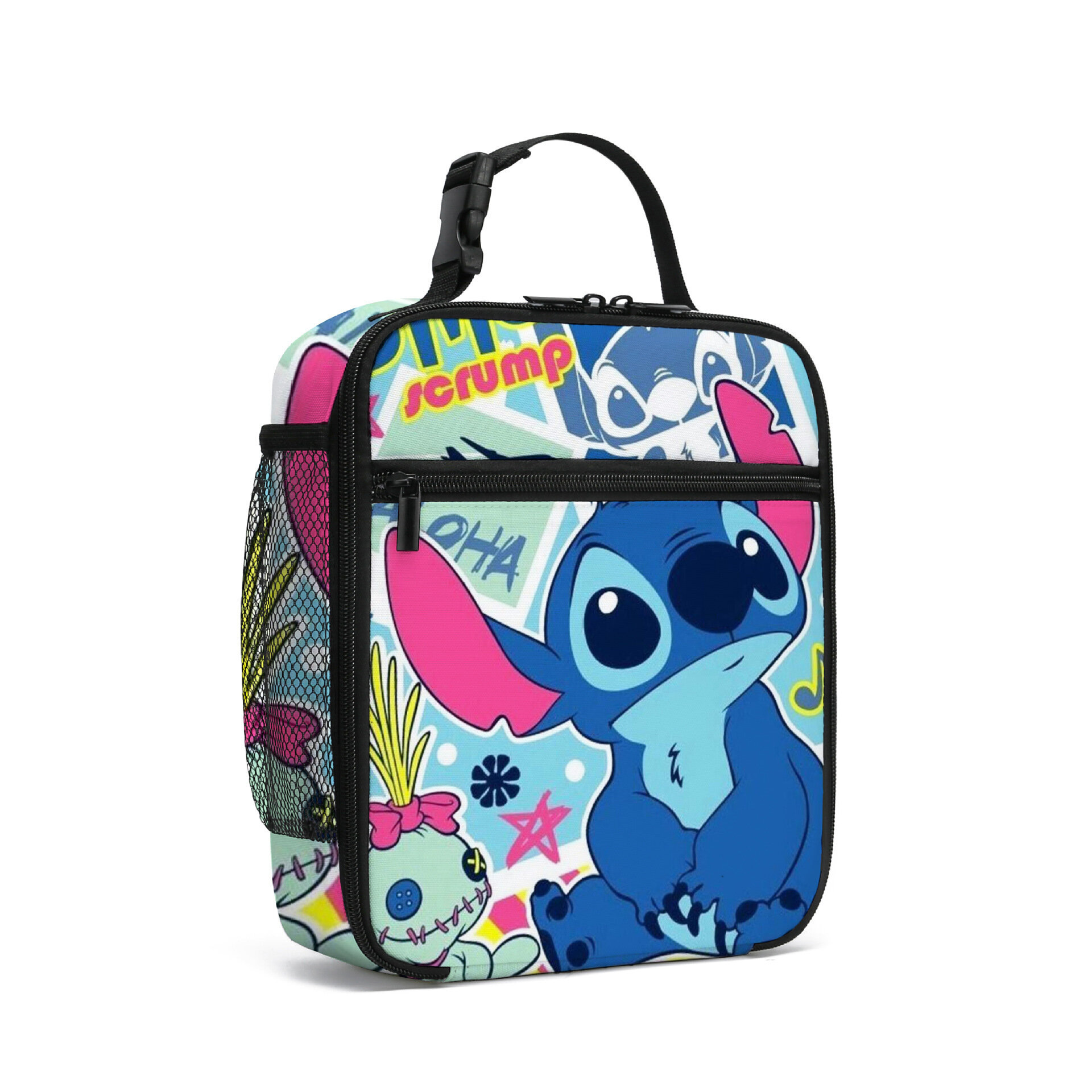 Самый продаваемый на Amazon мешок для еды Stitch, детский портативный мешок для пикника с героями мультфильмов, мешок для льда, водонепроницаемый изолированный ланч-бокс для учащихся начальной школы