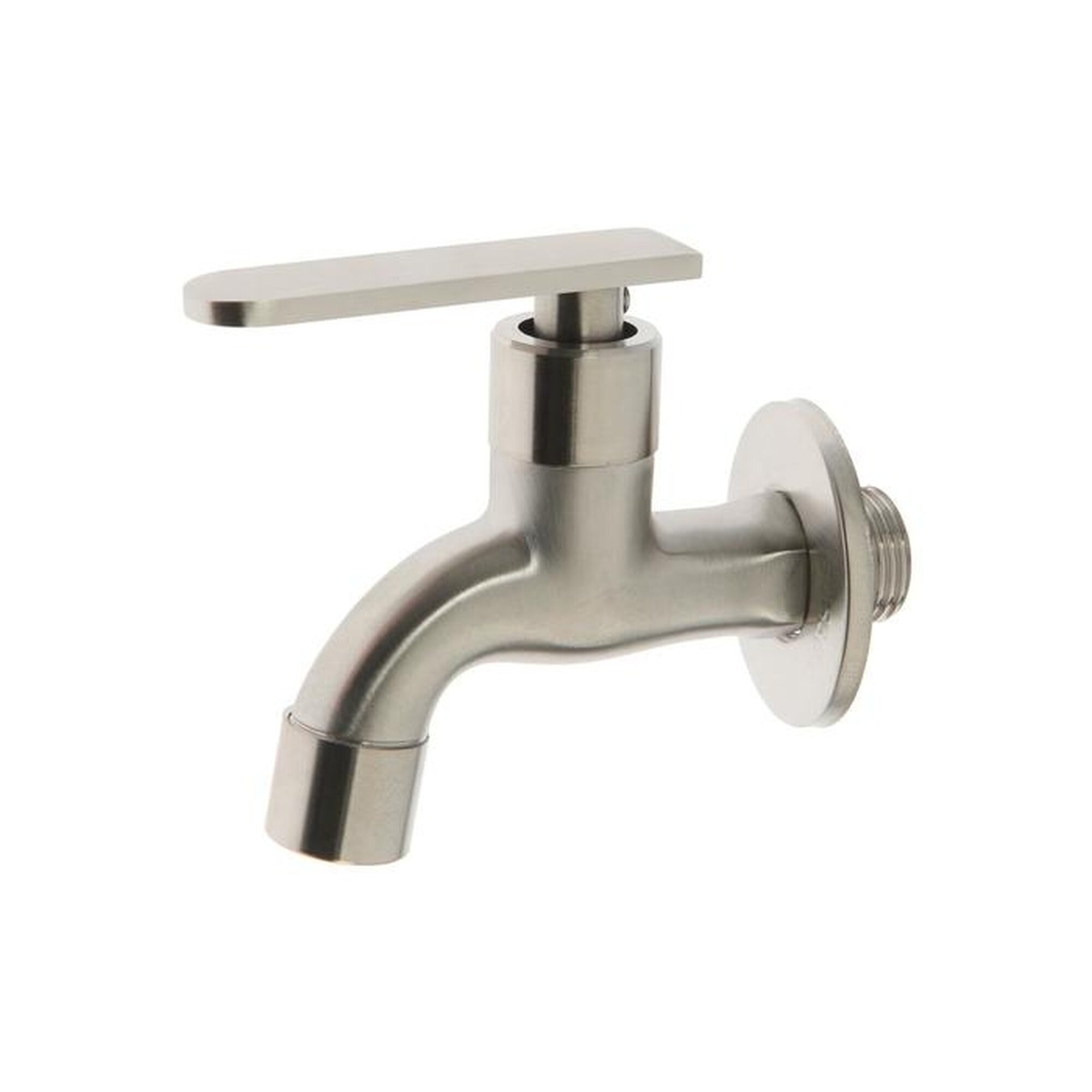 Кран водоразборный Accoona A473-2, 1/2", ручка, нержавеющая сталь, хром 6830517