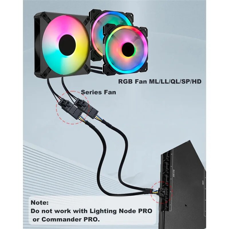 Разветвитель вентиляторов Corsair RGB A12E-RGB