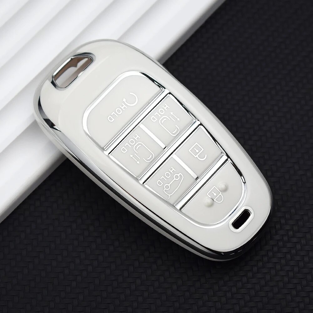 Чехол для ключа Hyundai Santa Fe Tucson White