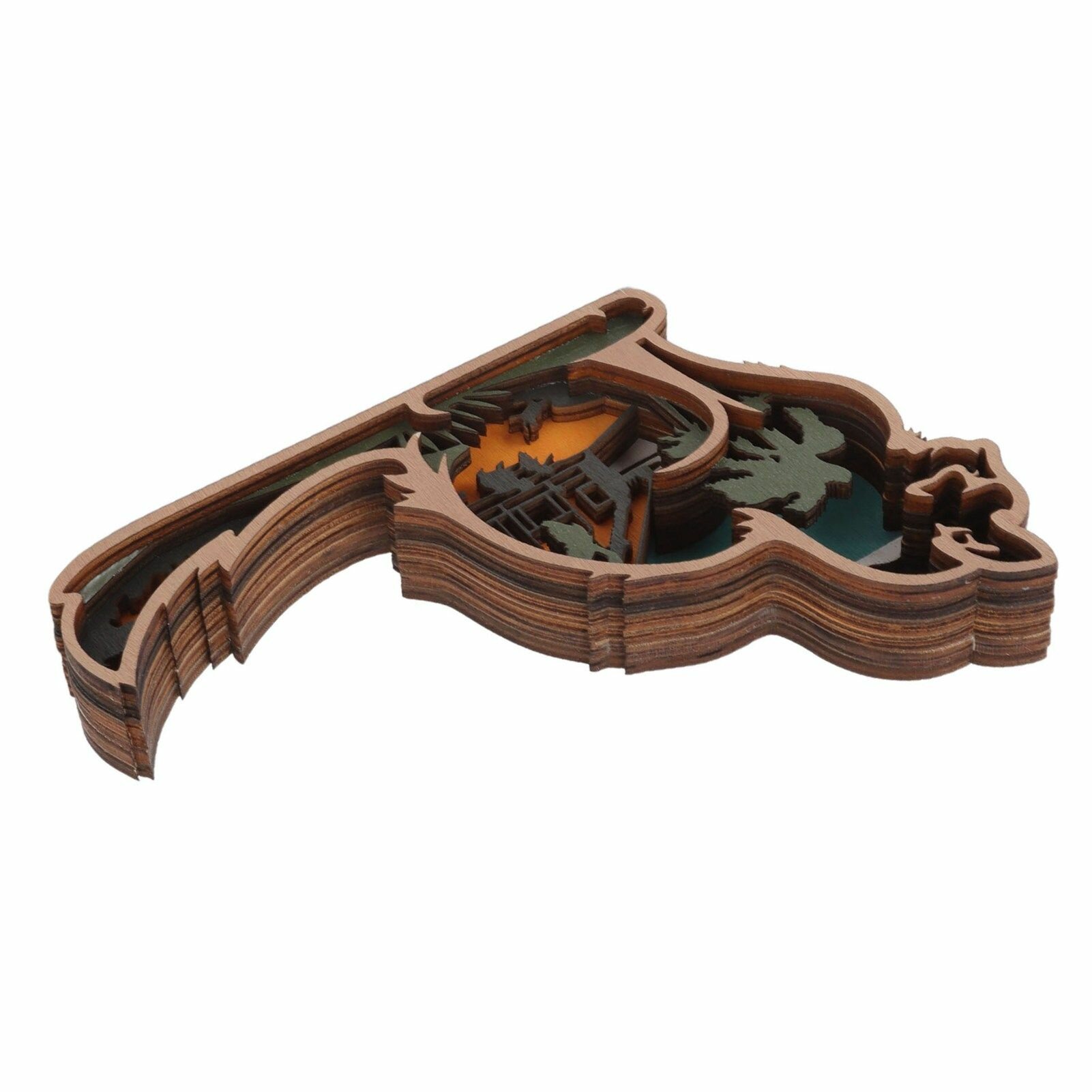 Деревянное украшение в виде полого кота