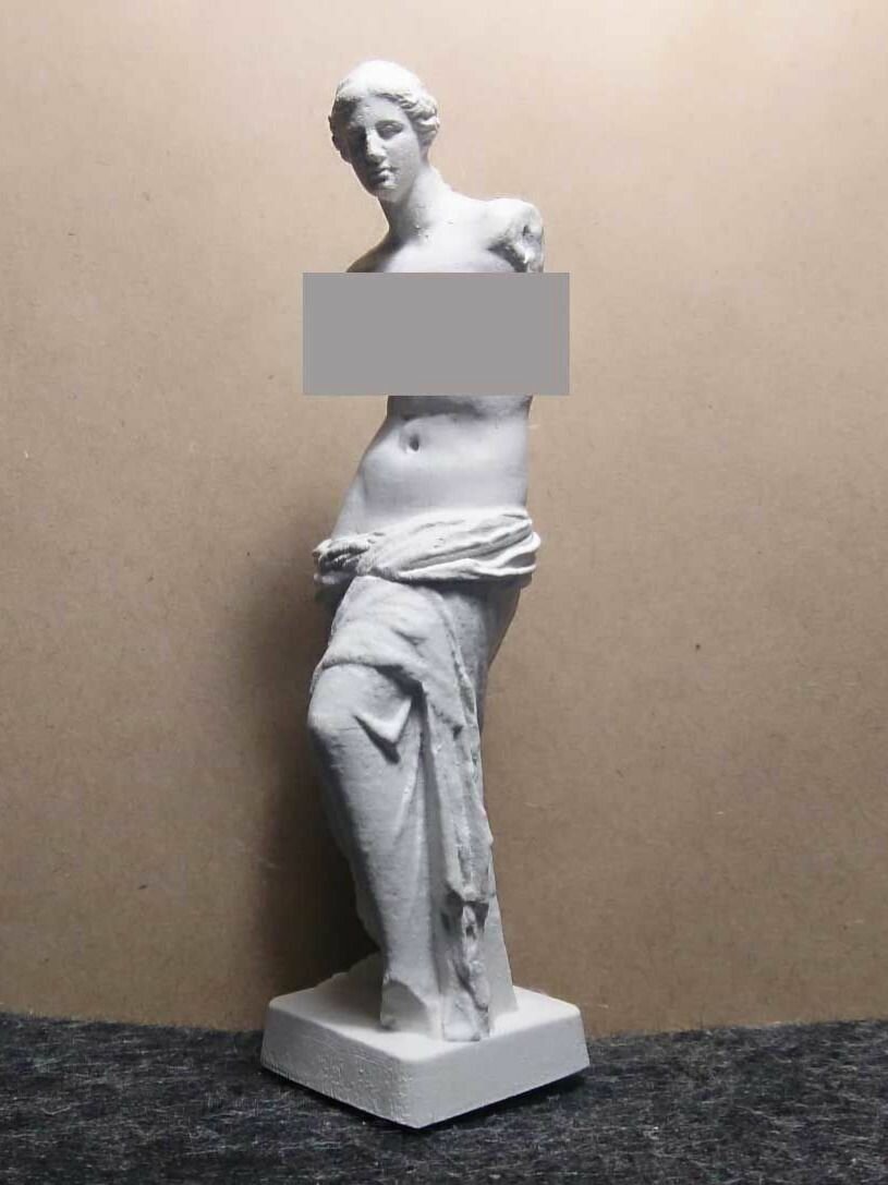 Венера Милосская скульптура из камня 100мм. Белый SM100