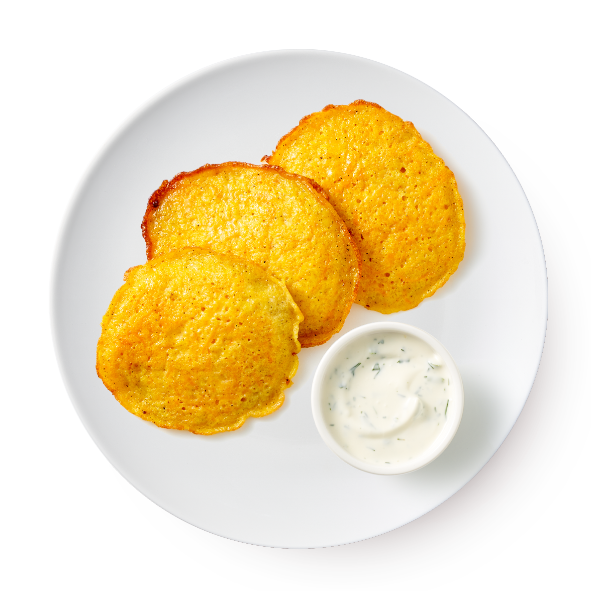 Оладьи Creative Kitchen, из тыквы, со сметанным соусом, 135 г