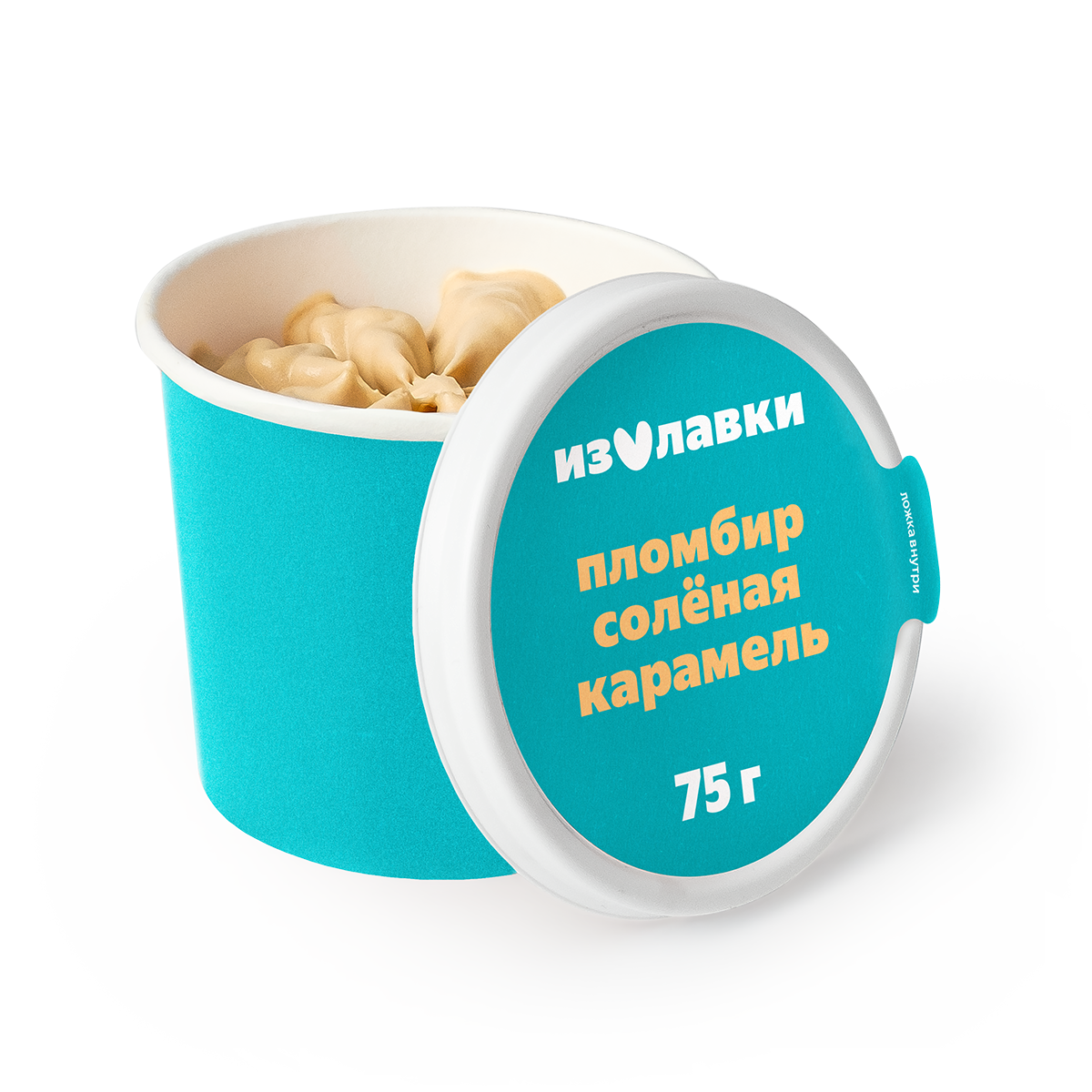 Мороженое "Из Лавки" "Пломбир с соленой карамелью", 75 г, не выше −18 °C