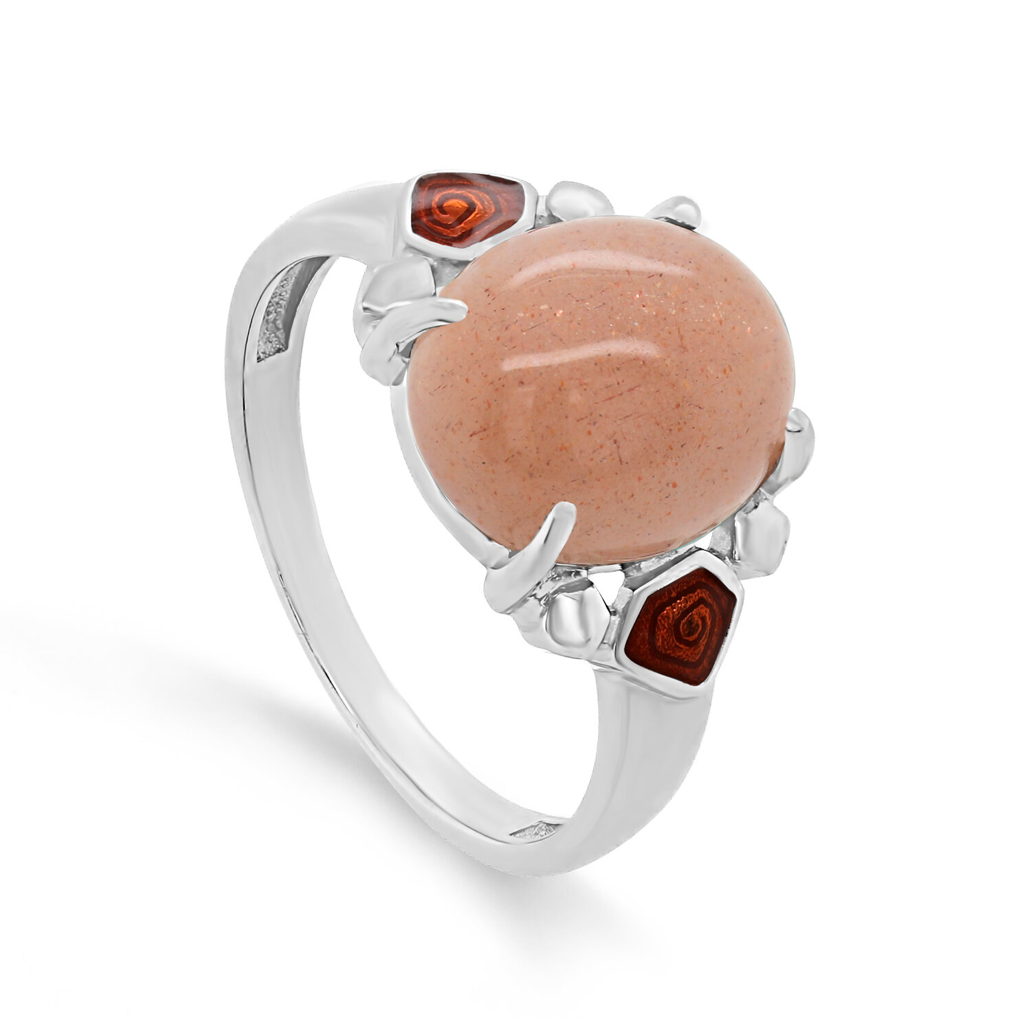 Кольцо, серебро, 925 проба, гeлиoлит