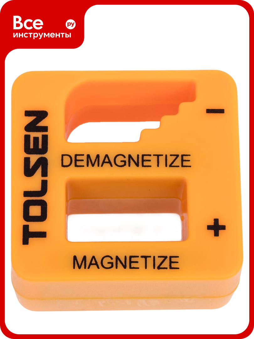 Намагничиватель-размагничиватель для наконечников отверток TOLSEN 20032, пластиковая
