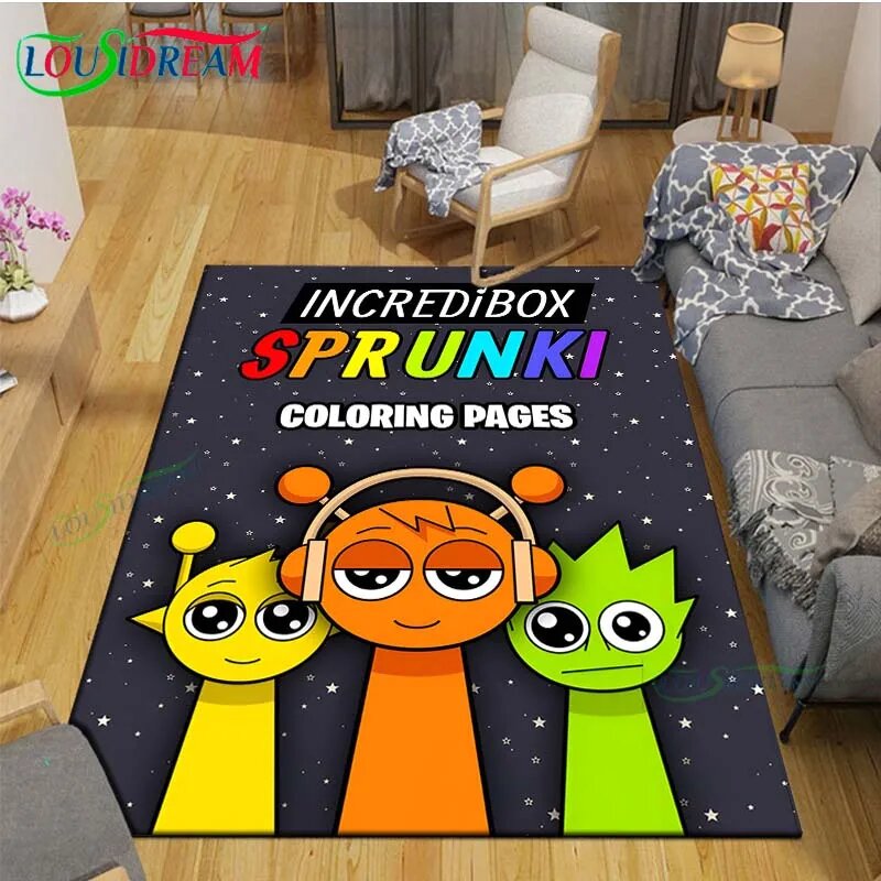 Игровой ковёр LOUSIDREAM S-Sprunki Incredibox 40x 60cm, 8