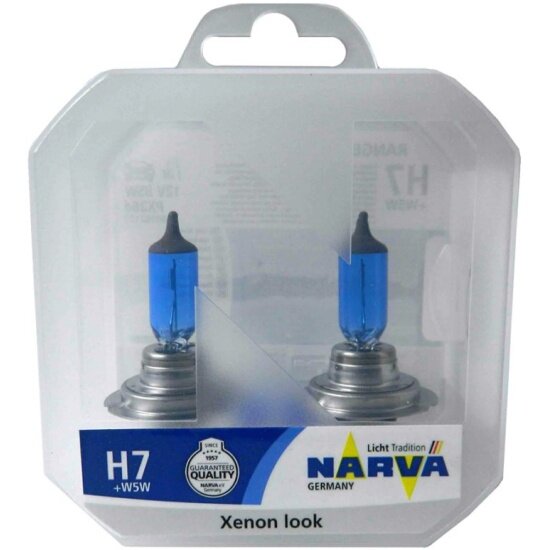 Лампа автомобильная Narva Range Power White H7/W5W 85W PX26d 4500K 12V, 2шт+2шт, 980162100