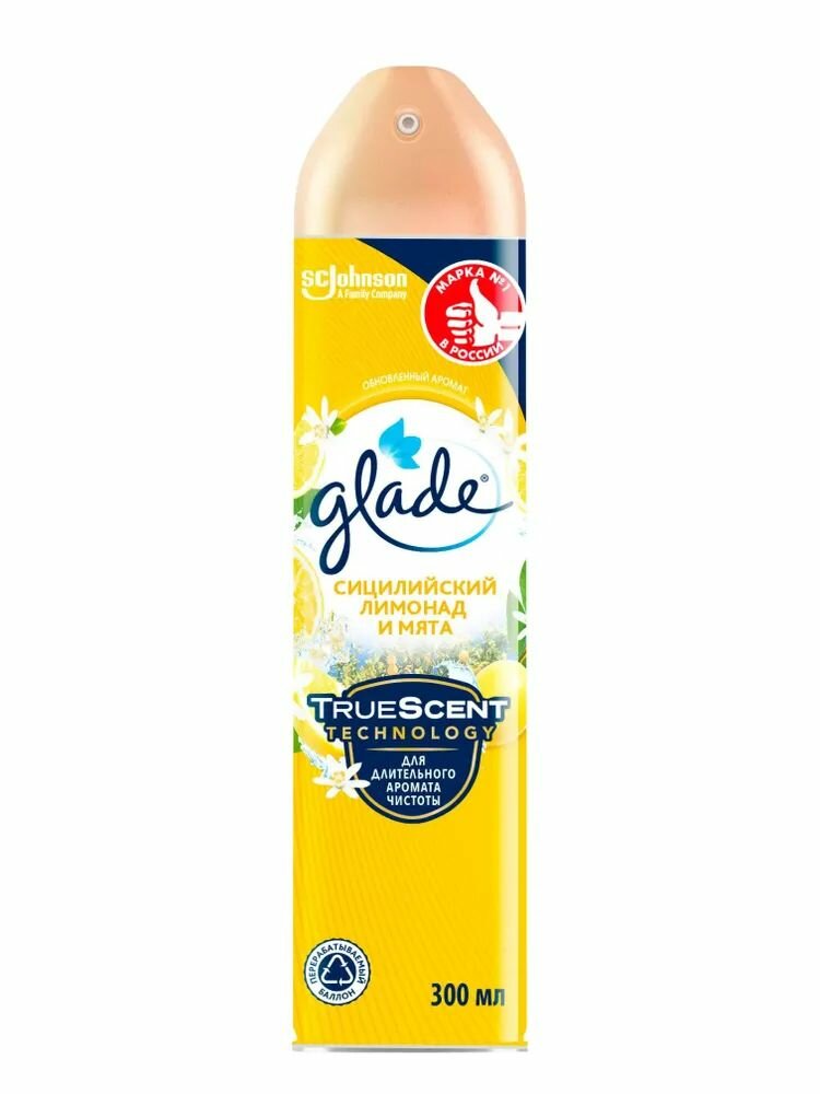 GLADE Освежитель Сицилийский лимонад и мята 300 мл