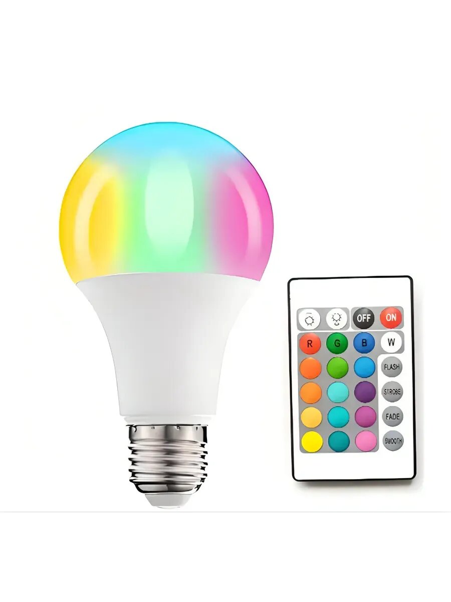 Умная лампочка DIARDI Party-Light DE-104 E27 7Вт дневной свет, пульт управления