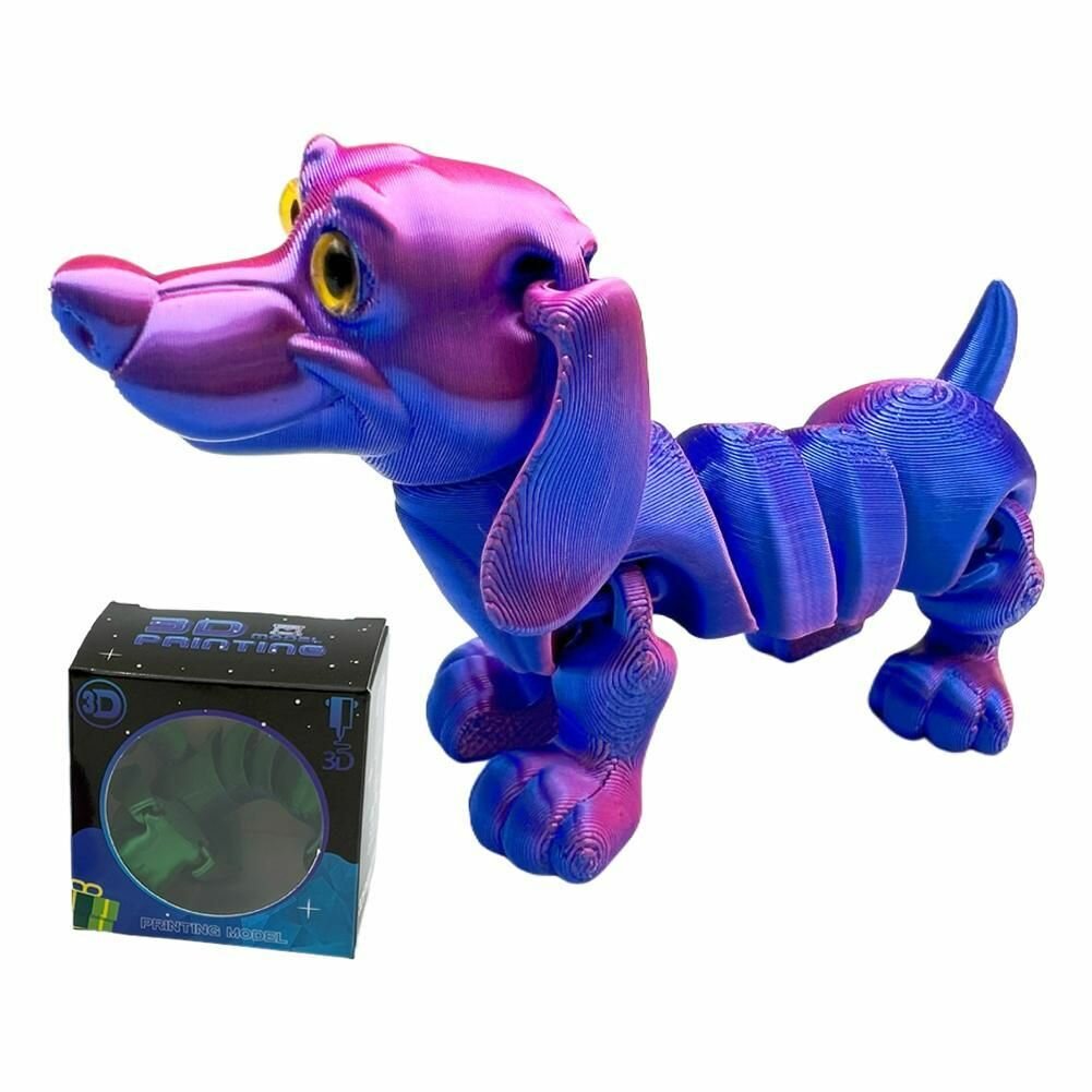 Подвижная игрушка антистресс для детей: собака Такса