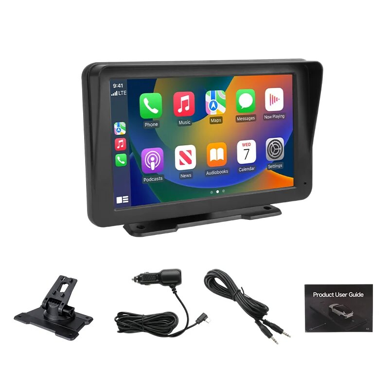 Develuck Универсальный 10,26-дюймовый Android Auto Carplay Экран Автомобильный Радио Мультимедийный Видеоплеер Портативный MP5 Интеллектуальная Система WIFI BT 7 Inch