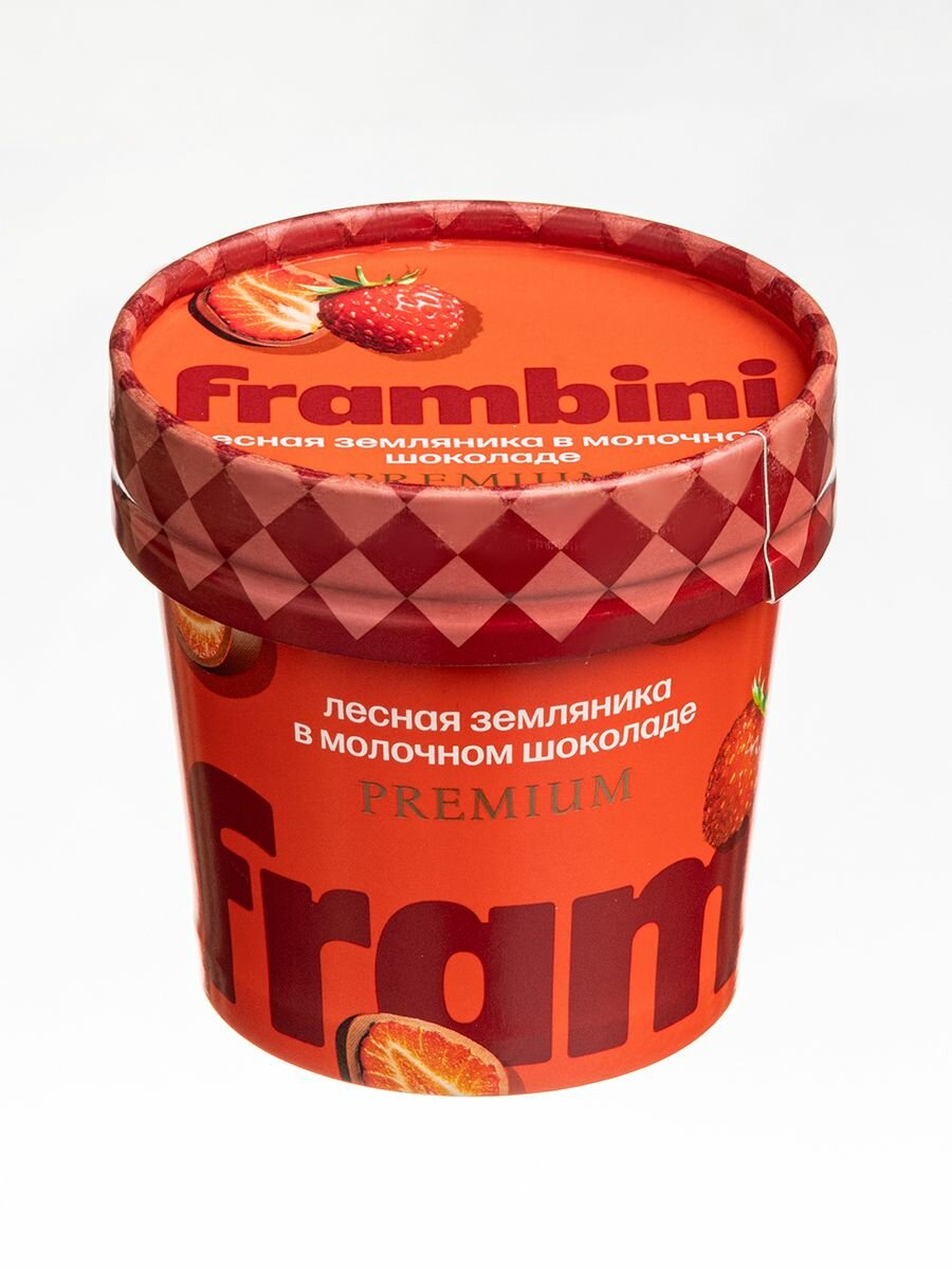 Земляника лесная в молочном шоколаде быстрозамороженная, Frambini, 60г.