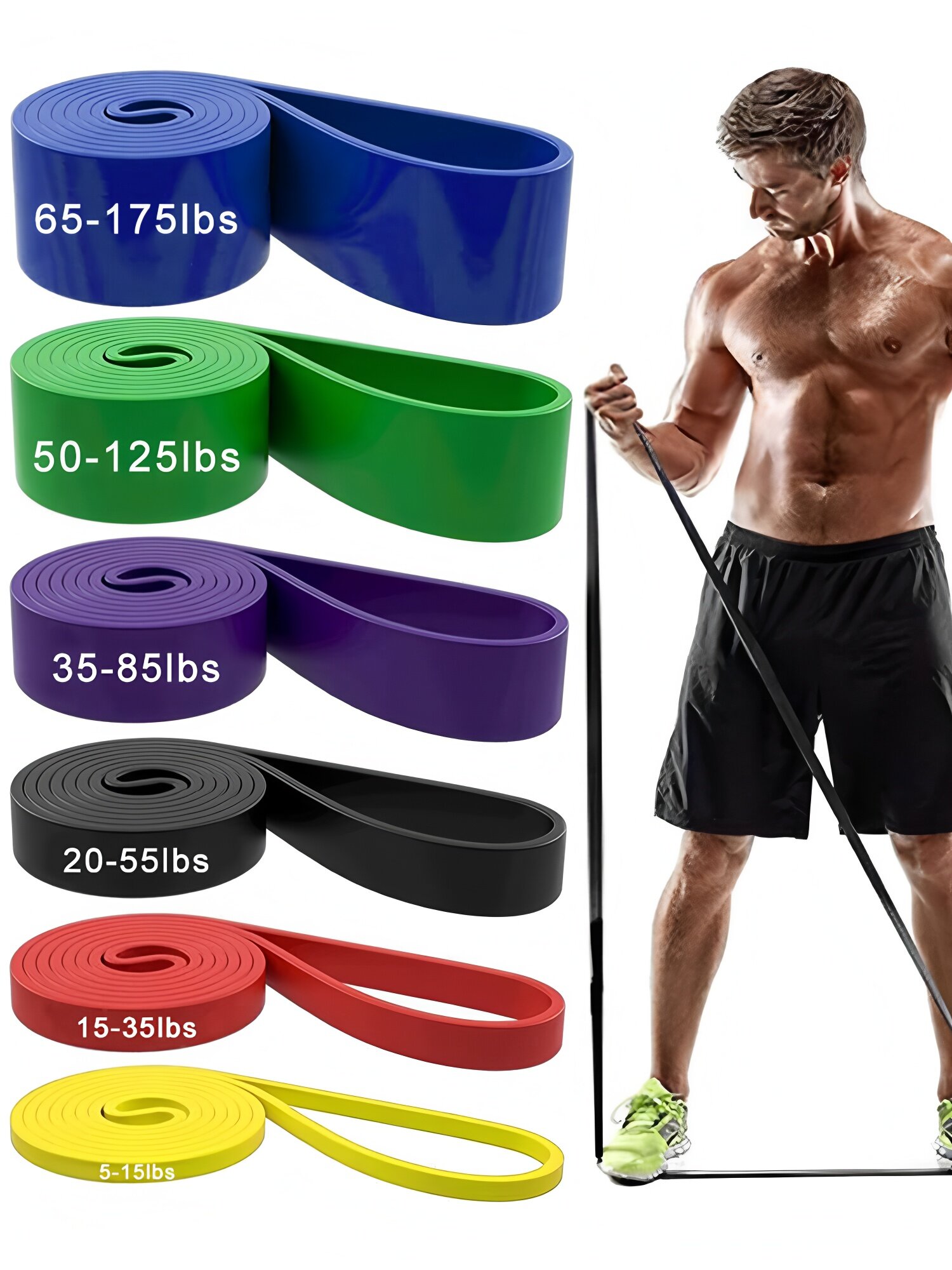 Резинки для фитнеса, Ленты сопротивления, Эспандер ленточный