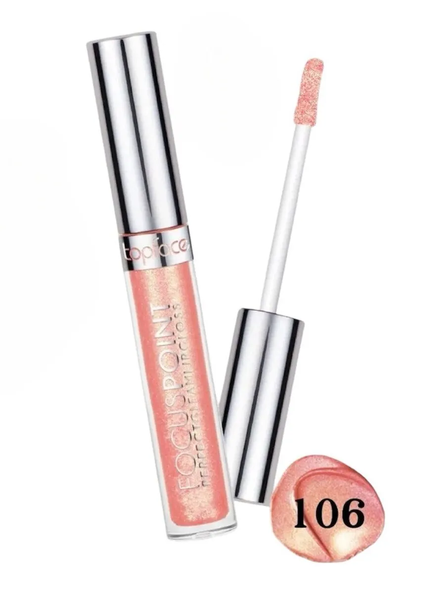 Блеск для губ Topface Focus Point Perfect Gleam Lipgloss с эффектом сияния, 106