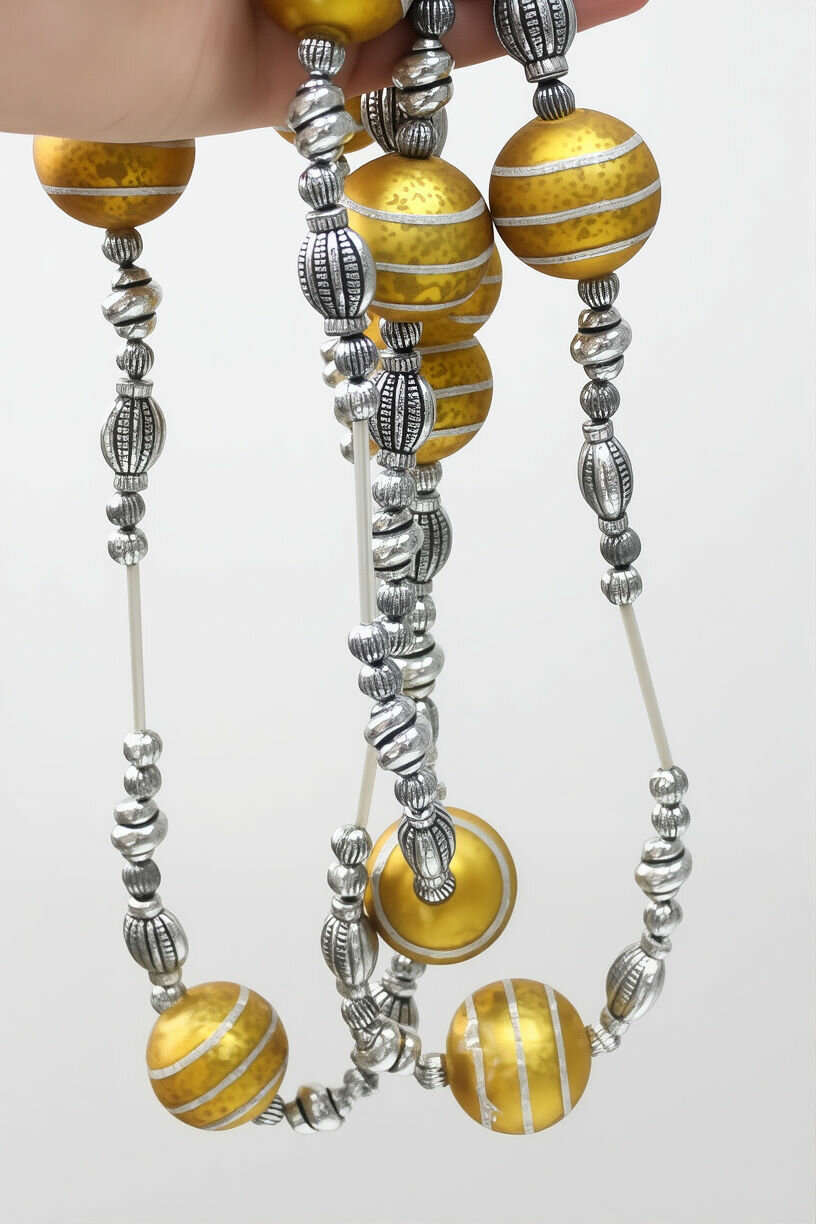 Бусы на ёлку монтьери, стекло, 160 см, Winter Deco 4060375