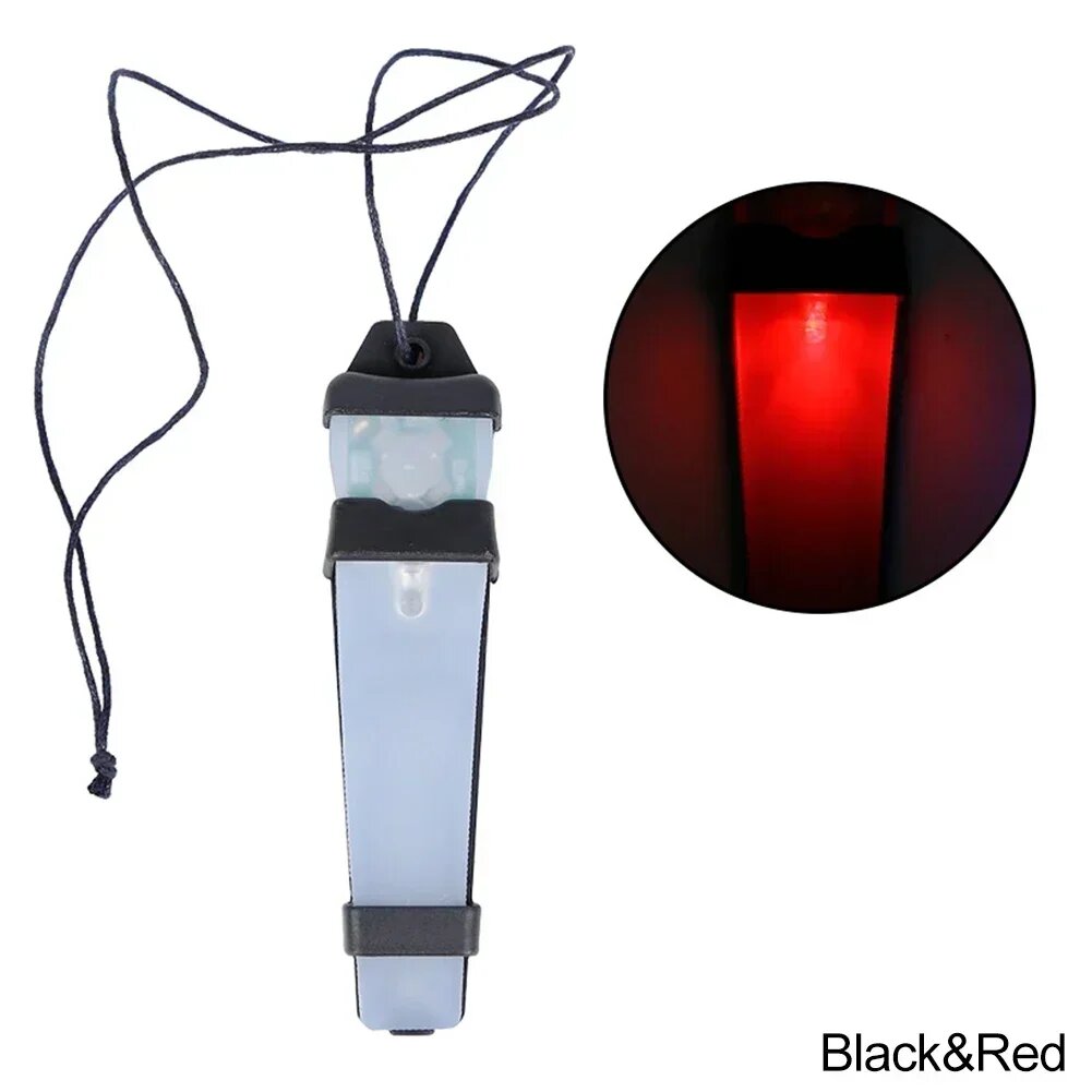 Красный тактический фонарь на шлем Black&Red
