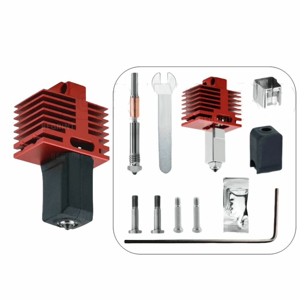 Новый модернизированный хотэнд для 3D-принтера Bambu Lab P1P X1C P1S X1 X1E TZ4.0. Модернизированный хотэнд, печатающая головка, детали для 3D-печати для 3D-принтера Bambu Lab.