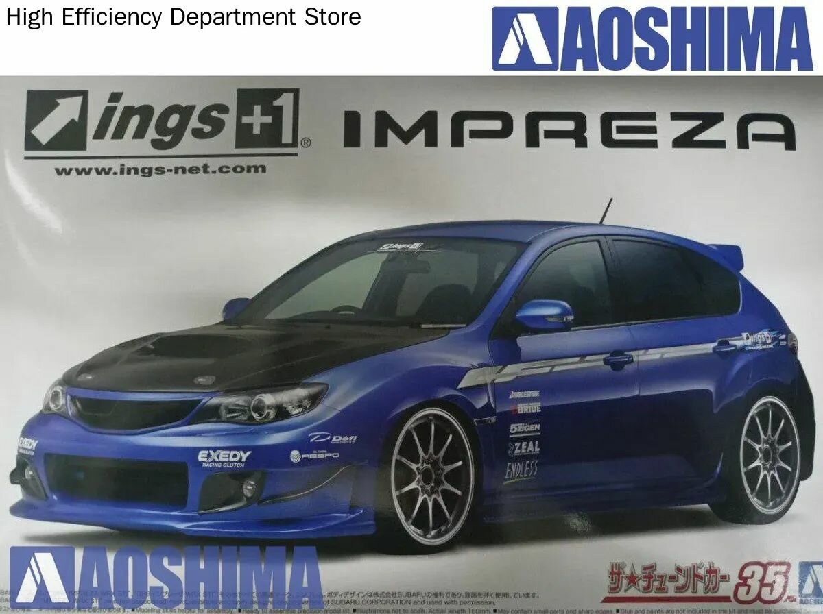 Сборная модель 1/24 Subaru Impreza WRX STI GRB ings