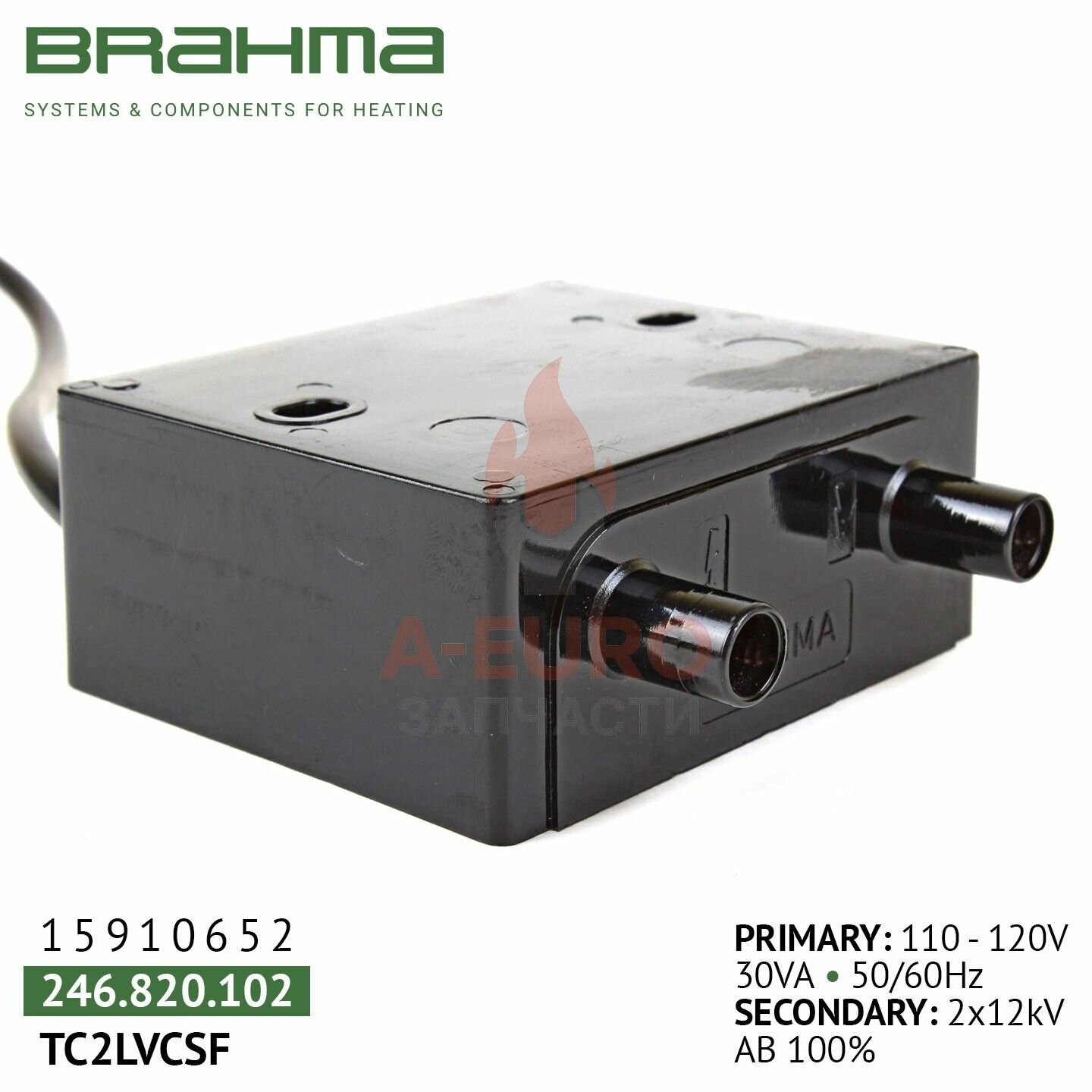 Трансформатор Brahma TC2LVCSF 110-120V, 15910652 — фото 1