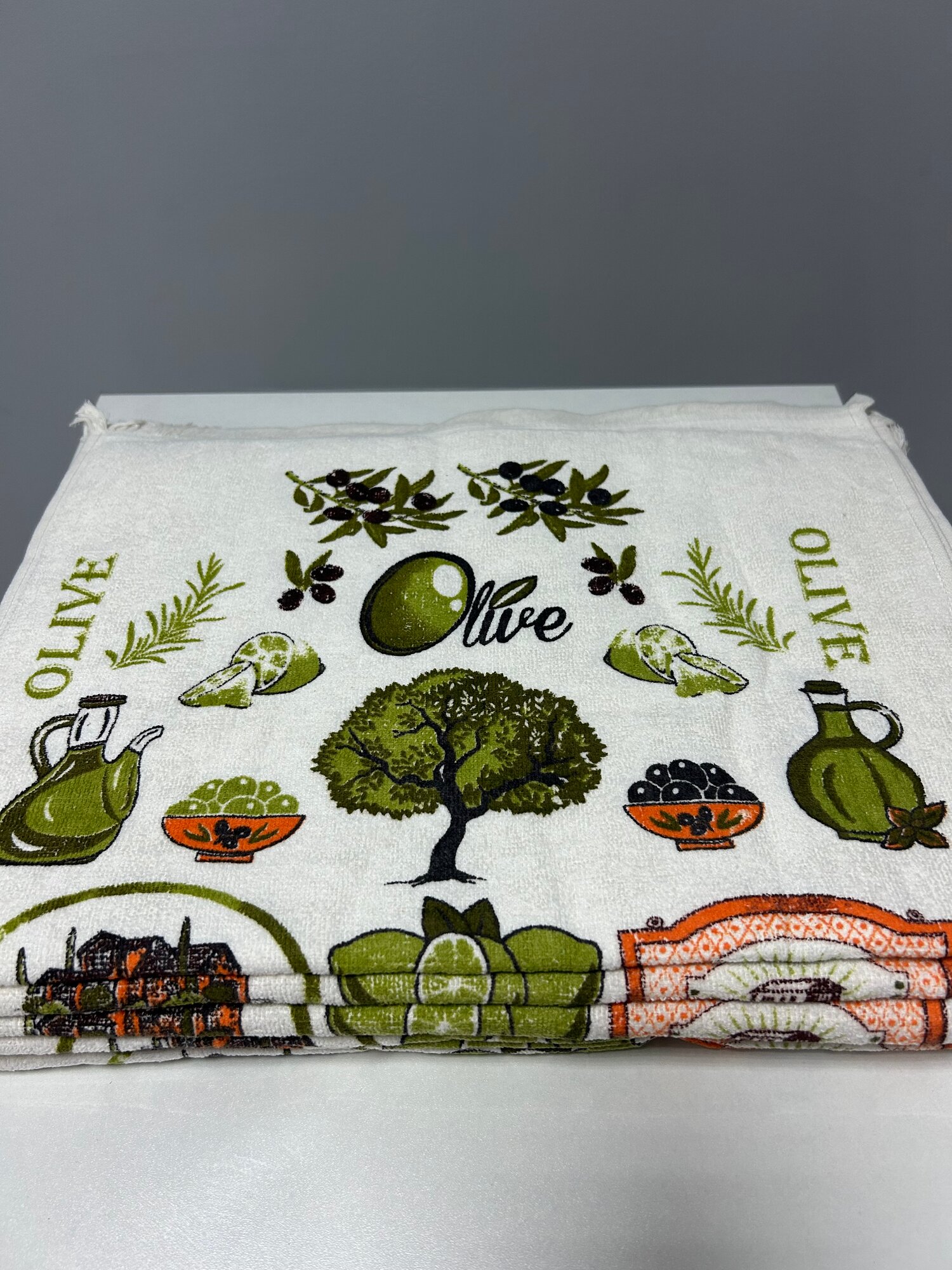 Полотенце VIANA "OLIVE ", махровое, кухонное Турция, 100% хлопок, 40х60 см. - 1 шт.