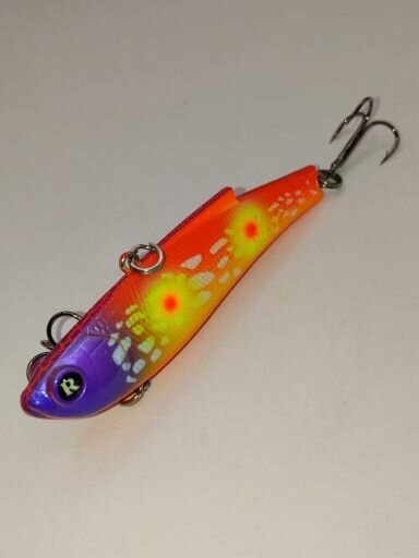 ORC Range Vibe 80 мм 23 г Rosy Dawn, UV+GLOW, extra sinking, тонущий воблер для ловли щуки окуня и судака