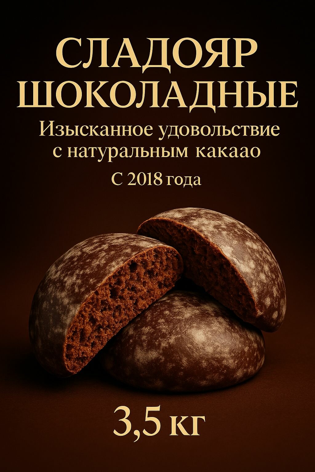 Пряники Шоколадные, 2 коробки по 3,5 кг