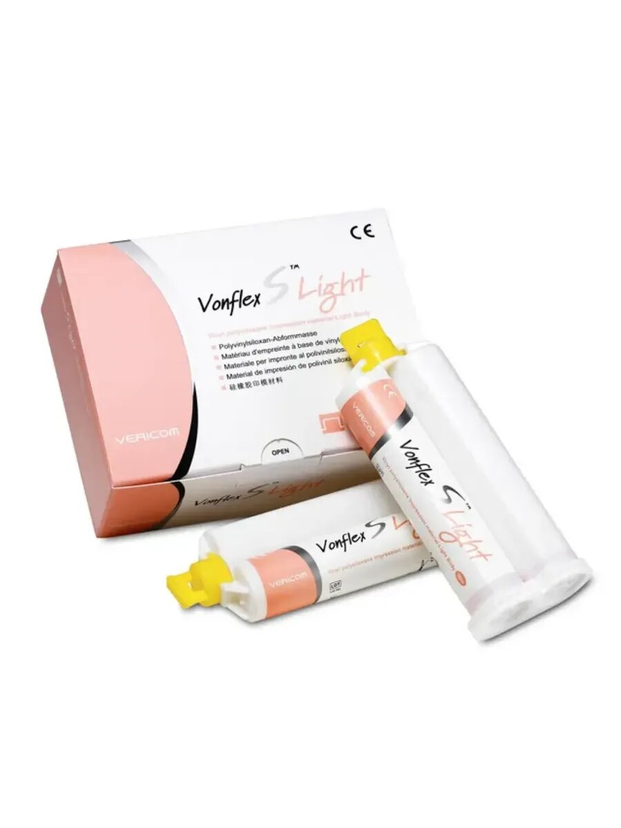 Слепочная масса А-силиконовая Vonflex S Light Normal, 2x50мл