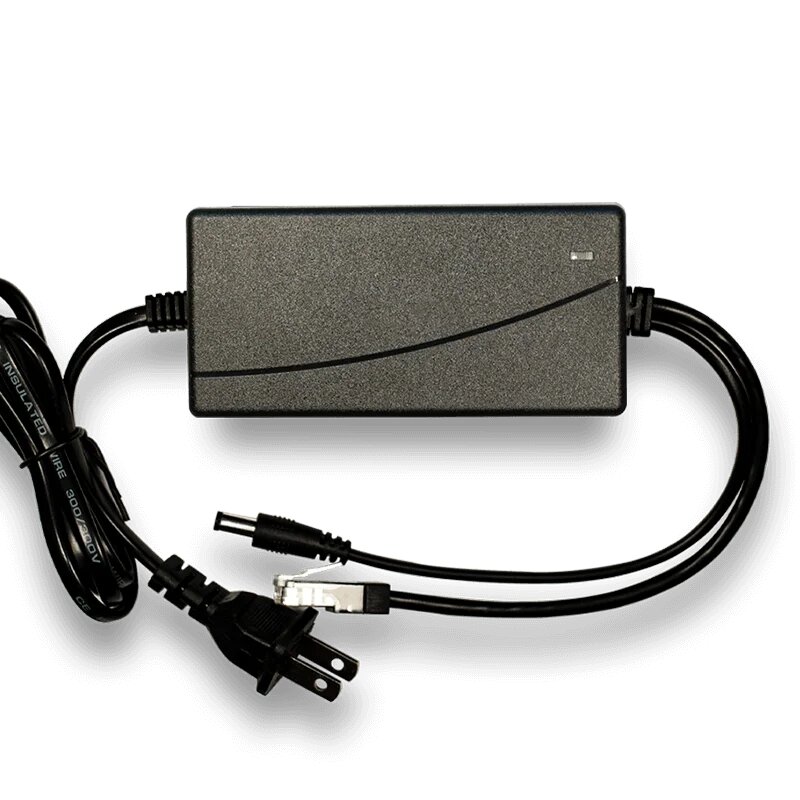 7унова 7PE150 | AV600 | Ethernet-адаптер PoE Powerline для установки камеры видеонаблюдения/NVR/лифта/наблюдения для видеоконференций