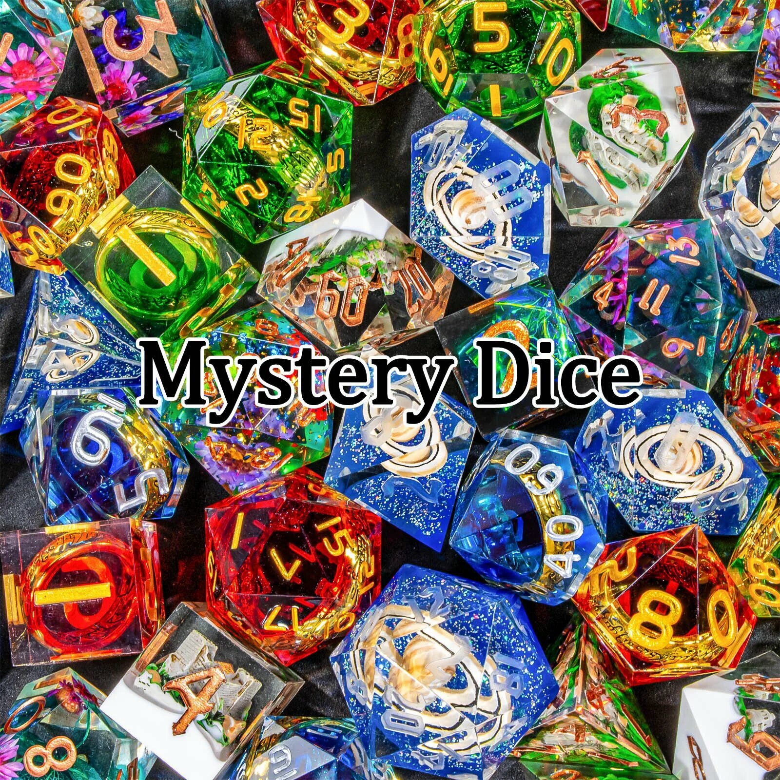 Набор кубиков D20 Mystery Dice, цвет: 4шт