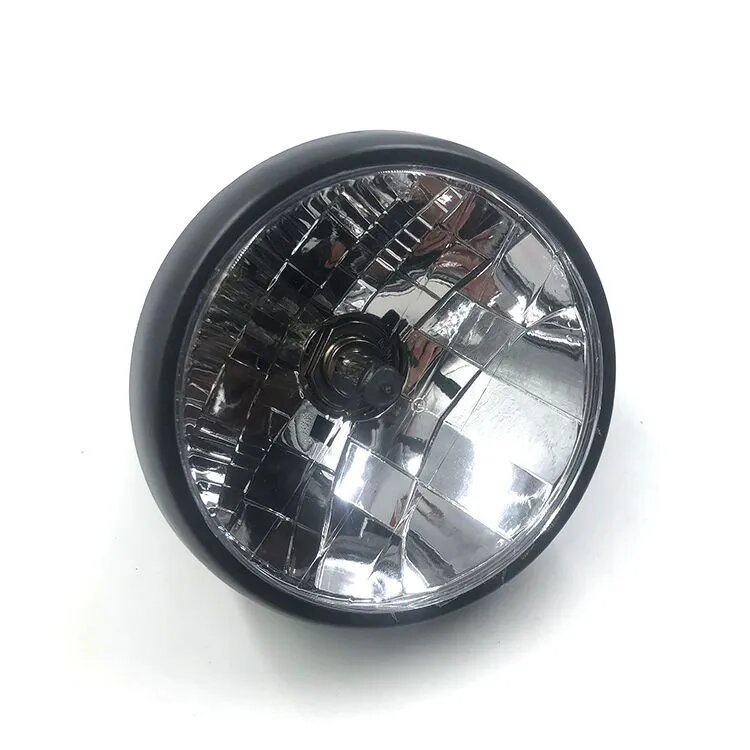 Фара Орион Сабур Альфа / 1 лампа h4 / Фара передняя на мопед черная