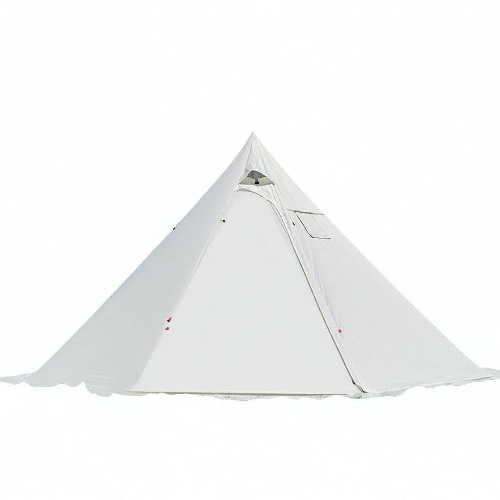 Черная/Армейская зеленая/Белая пирамидальная палатка Tipi для 4-6 человек с дымовым отводом для камина, размер 400*400*220см, вес 2.8 кг, для кемпинга, походов, альпинизма, рыбалки, дикого исследования, охоты